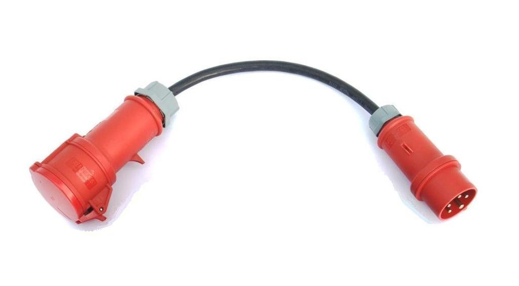 Adapter 16A Stecker rot auf 32A Kupplung | EV PLUG TECHNOLOGIES ...
